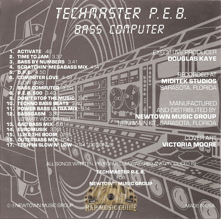 Techmaster P.E.B. - Bass Computer: CD | Rap Music Guide